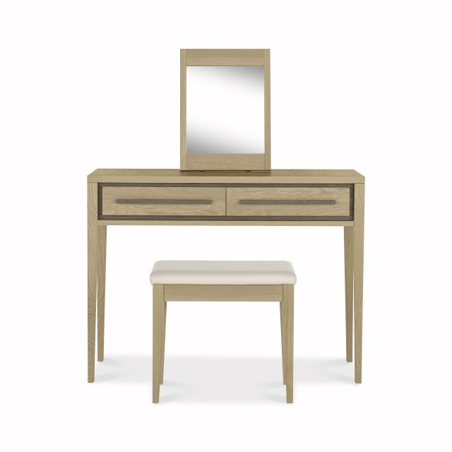 Rimini Aged Oak & Weathered Oak Dressing Table | Bedroom - Bentley Designs