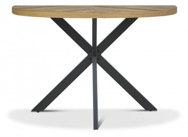 Signature Collection Ellipse Rustic Oak Console Table - Console Tables ...