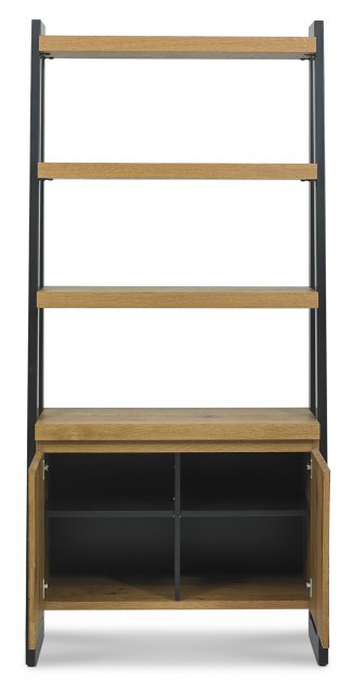 Signature Collection Ellipse Rustic Oak Open Display Unit - Living Room ...