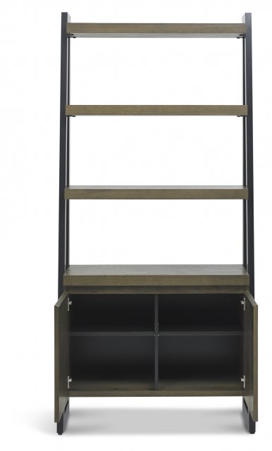 Signature Collection Ellipse Fumed Oak Open Display Unit - Living Room ...