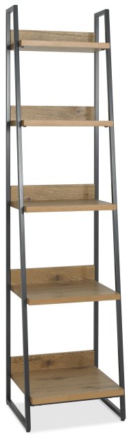 Indus Rustic Oak Narrow Open Display Unit | Dining Furniture - Bentley ...