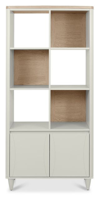 Larsen Scandi Oak & Soft Grey Display Unit - Bentley Designs