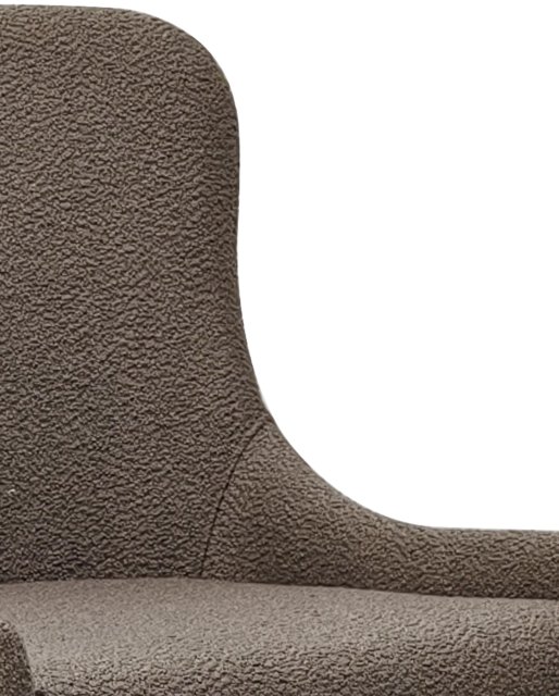 Rubens - Mocha Beige Boucle Fabric Bar Stools (Pair) - Bentley Designs