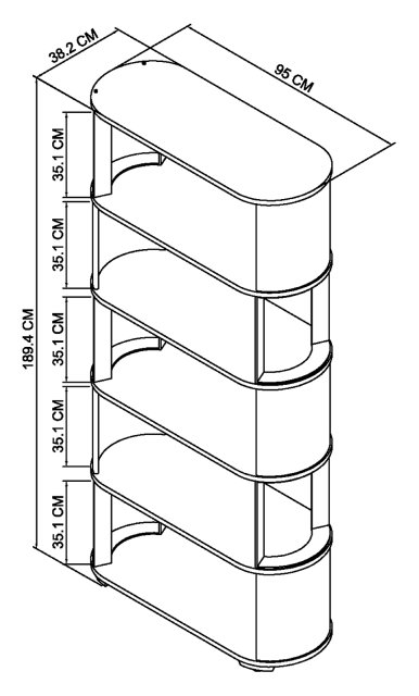 Duo Grey Oiled Oak Open Display Unit | Modern Furniture - Bentley ...